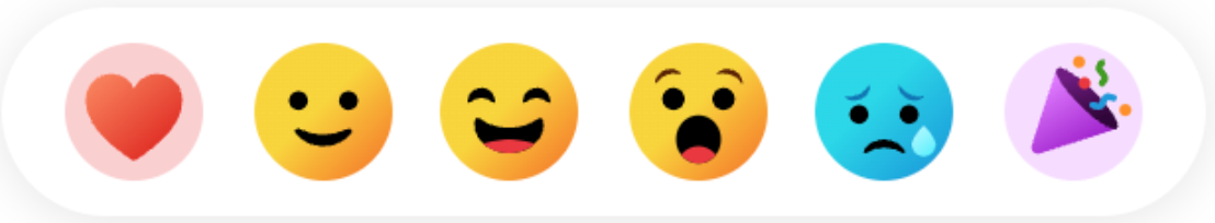 How to thank, like or react to a post